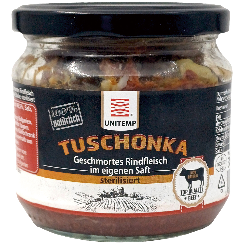 “Tushonka” – Gestoofd rundvlees in zijn eigen sap, grote stukken ...